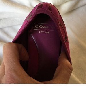 Coach | Shoes | Fuschia Super Comfy Coach Flats | Poshmark